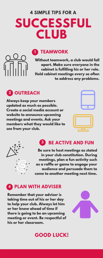 Tips for a successful club – TCHS Rampage